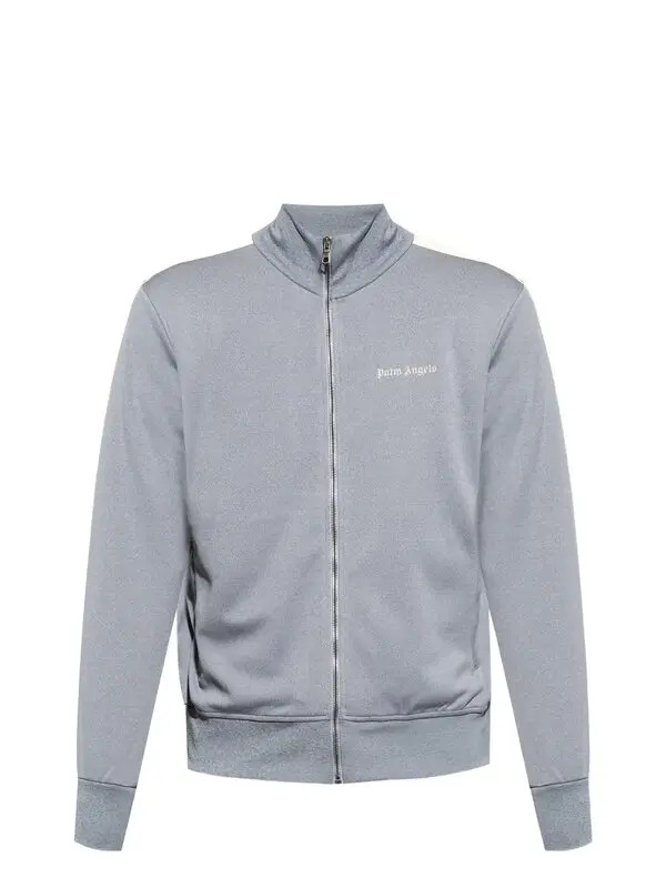 Palm Angels Stand-up Collar Sweatshirt - Grey