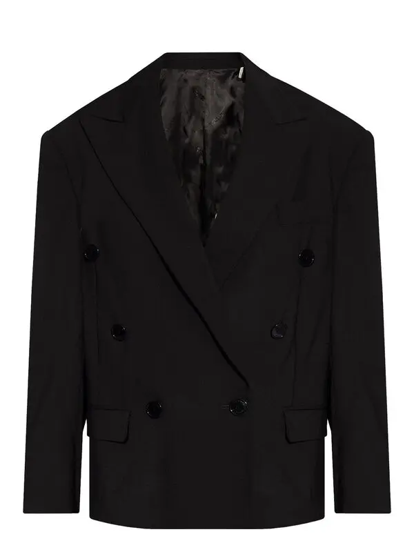 Isabel Marant Wool Double-breasted Blazer - Black