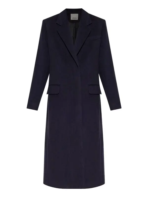 Isabel Marant Ellenita Coat - Navy Blue