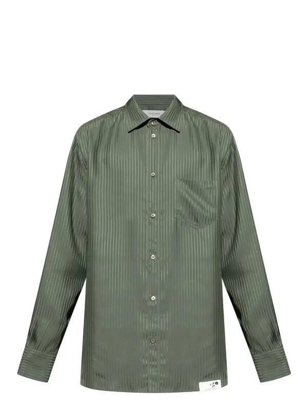 GOLDEN GOOSE Shirt With Pocket - Green