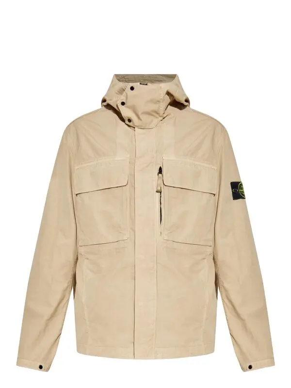 Stone Island Hooded Jacket - Beige