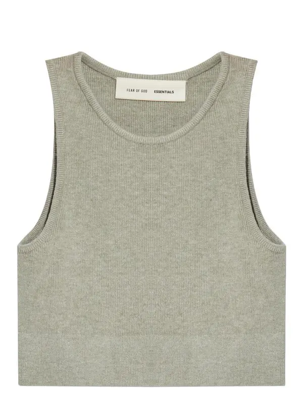 Fear Of God Sleeveless Crop Top - Grey