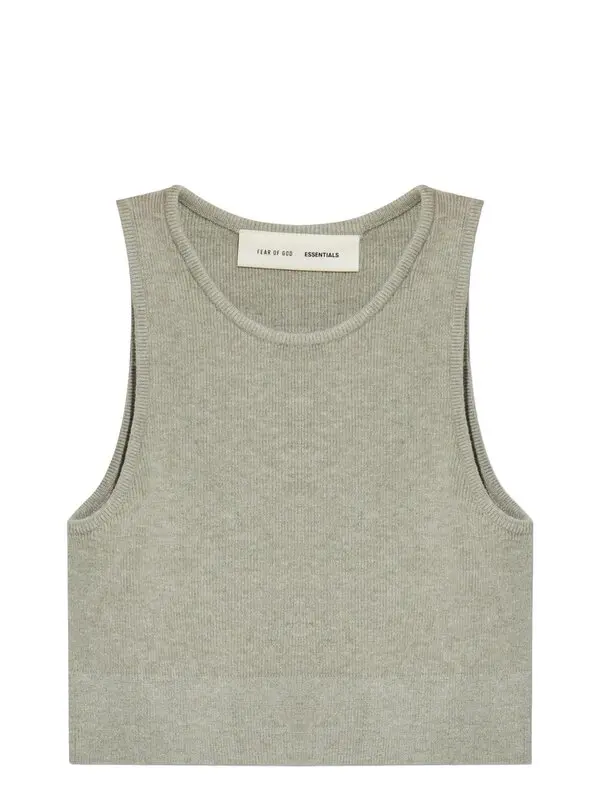 Fear Of God Sleeveless Crop Top - Grey