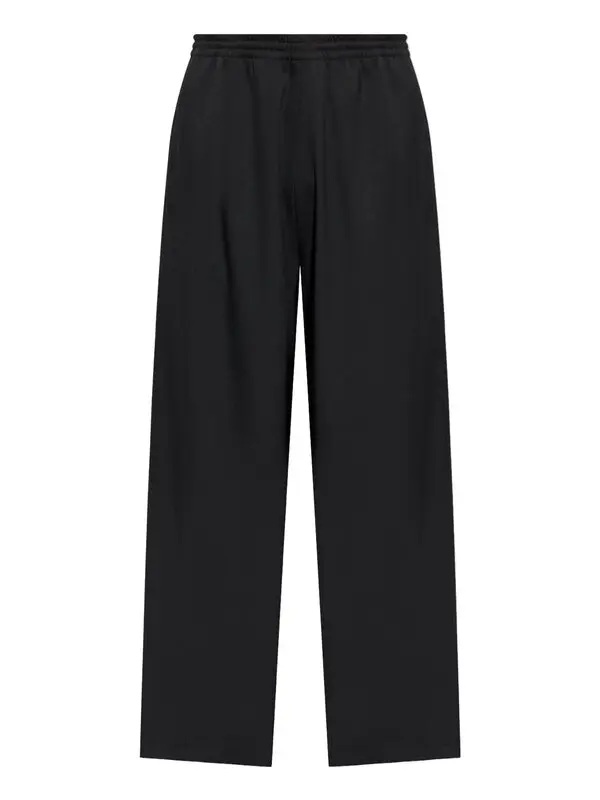 Balenciaga Wide-leg Wool Trousers - Black