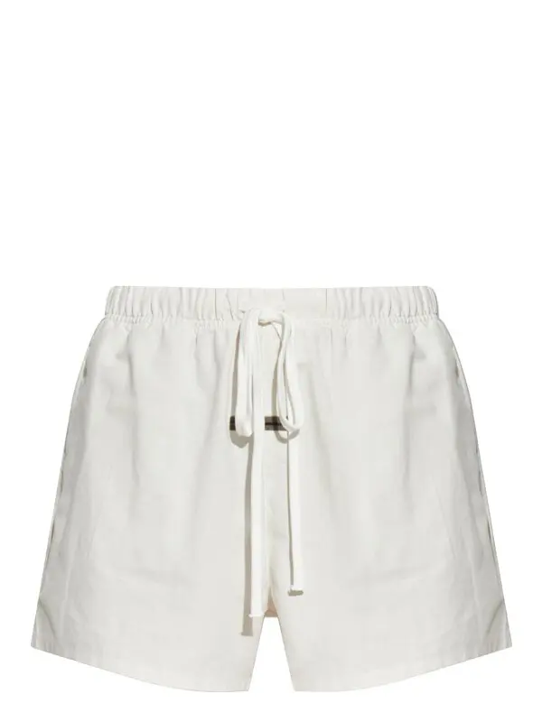 Fear Of God Logo Patch Shorts - White
