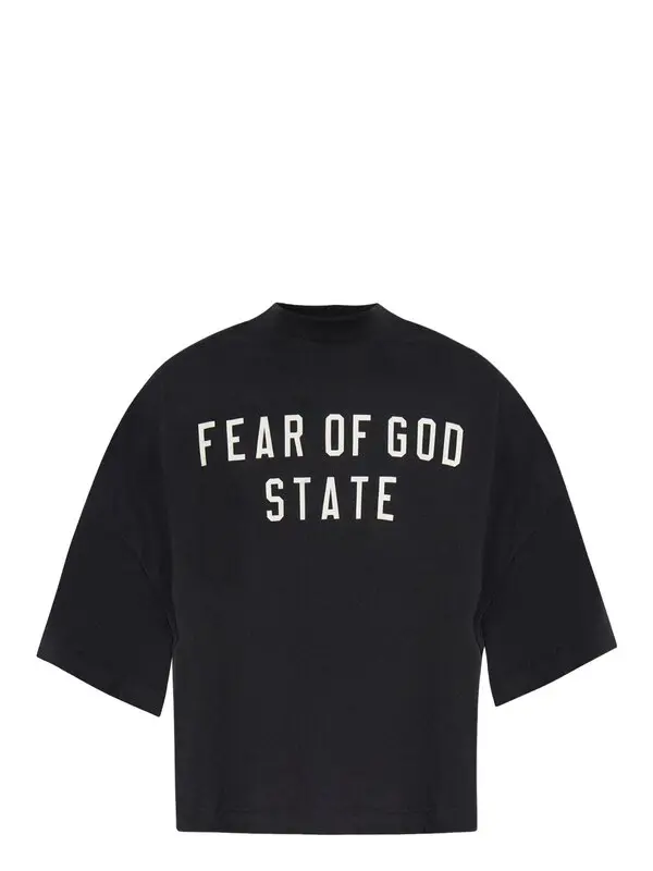 Fear Of God Logo T-shirt - Black