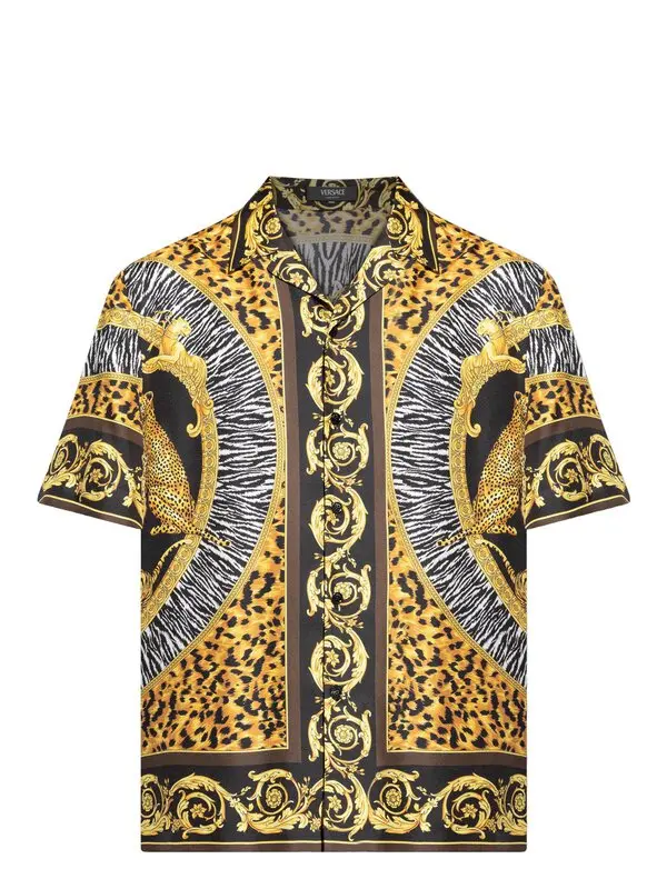 Versace Silk Short-sleeve Shirt - Multicolour