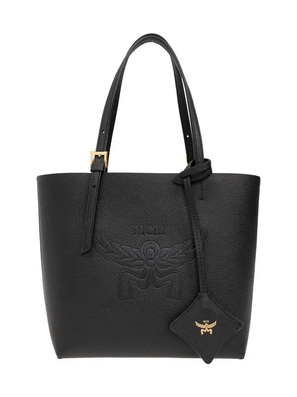 Mcm Himmel Mini Shopper Bag - Black