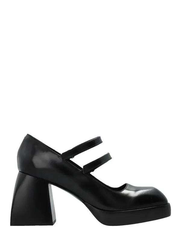 NODALETO Heeled Platform Pumps - Black