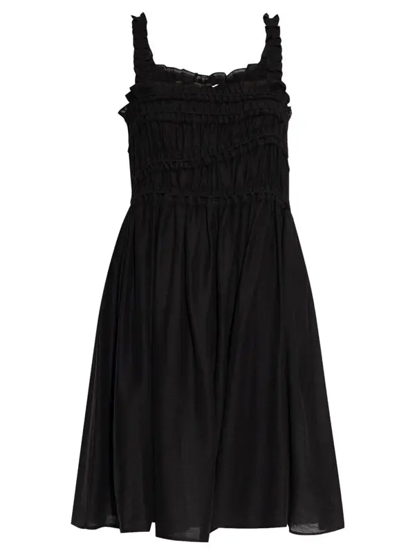 Tory Burch Ruched Strap Dress - Black