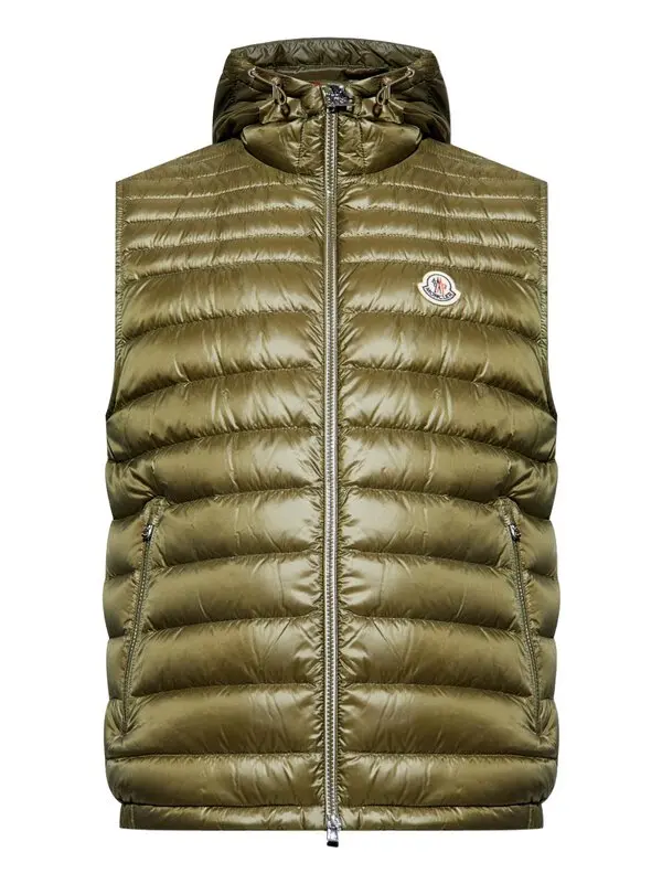 Moncler Quilted Down Vest - Green