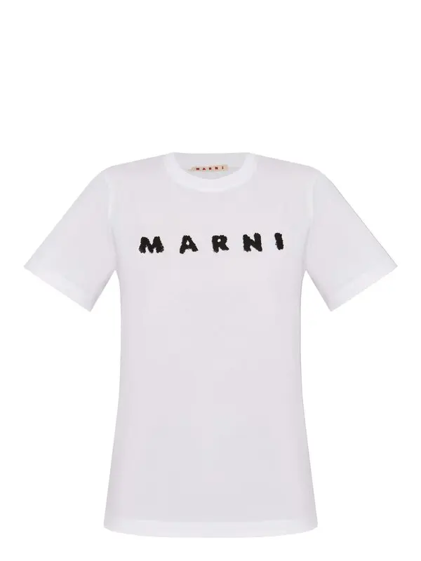 Marni Printed Logo T-shirt - White