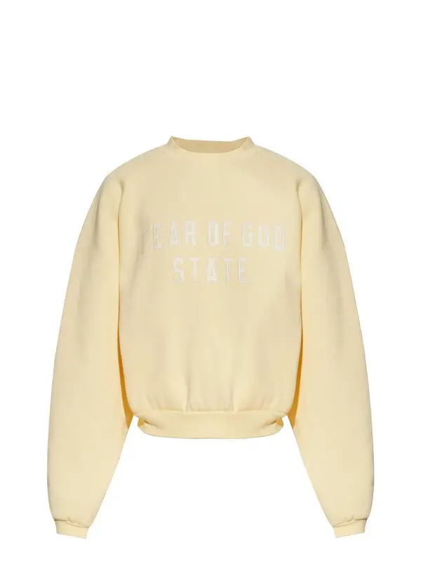 Fear Of God Embroidered Logo Sweatshirt - Yellow