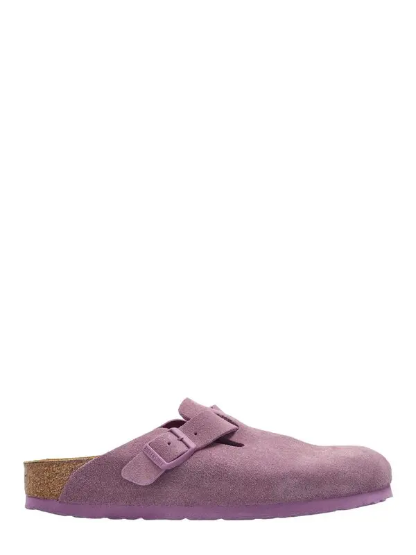 BIRKENSTOCK Boston Bs Suede Clogs - Purple