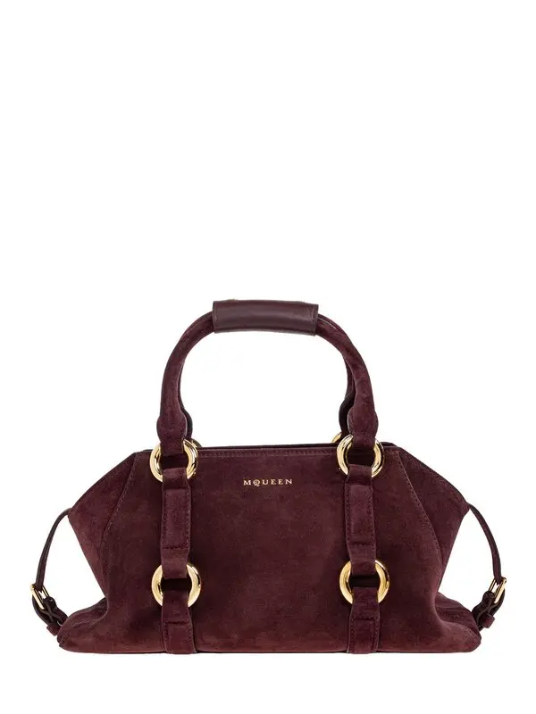 Alexander McQueen Farringdon Small Handbag - Burgundy