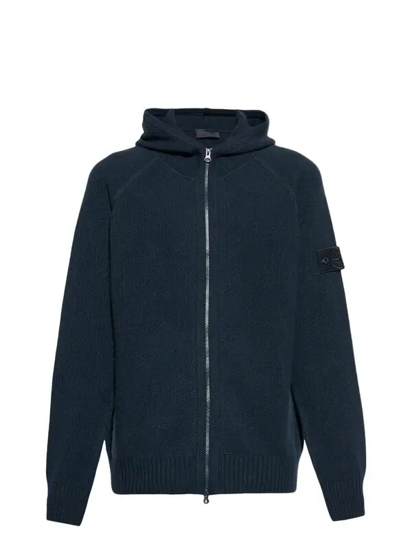 Stone Island Cashmere Hoodie - Navy Blue