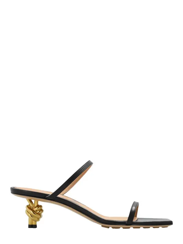 Bottega Veneta Knot' Heeled Sandals - Black