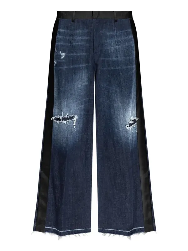 Dsquared2 Wide-leg Jeans - Navy Blue