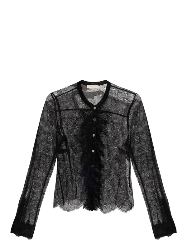 Ulla Johnson Cecile Lace Shirt - Black