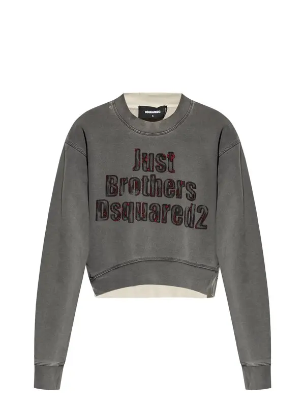 Dsquared2 Vintage-effect Sweatshirt - Grey
