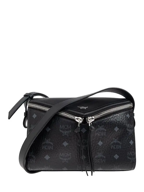 Mcm Diamant 3d Small Shoulder Bag - Black