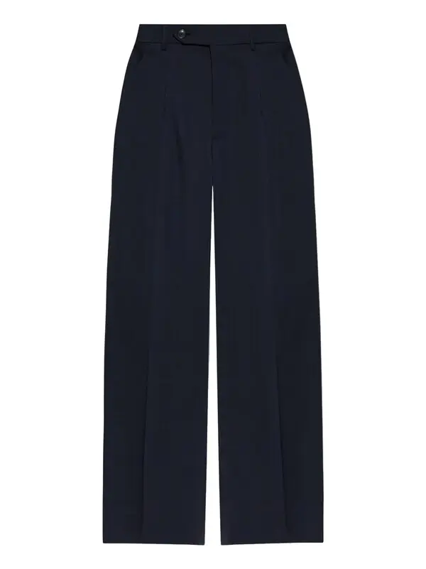 VIVIENNE WESTWOOD Wide-leg Wool Trousers - Navy Blue