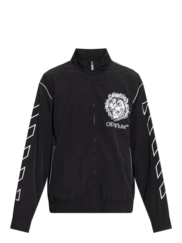 Off-White Printed Track Jacket - Black