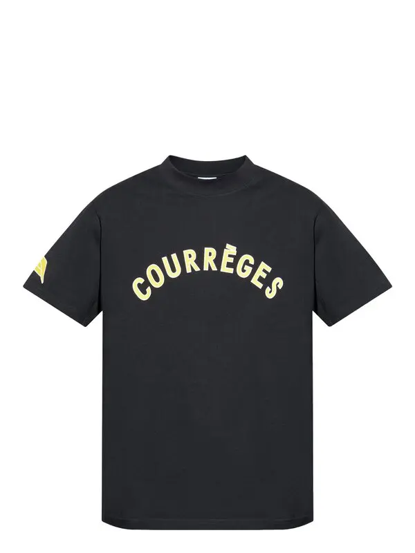 COURREGES T-shirt With Logo - Black