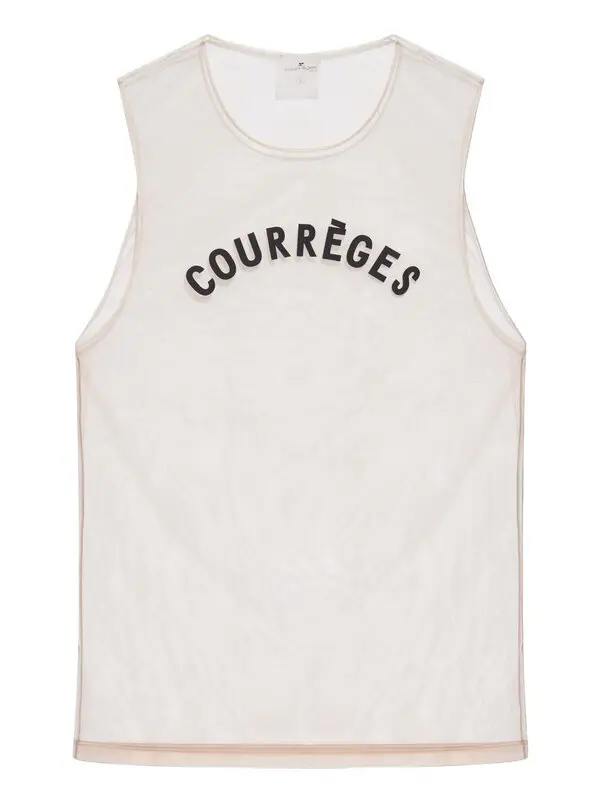 COURREGES Logo Top - Beige