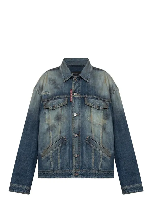 Dsquared2 Ombre Denim Jacket - Blue