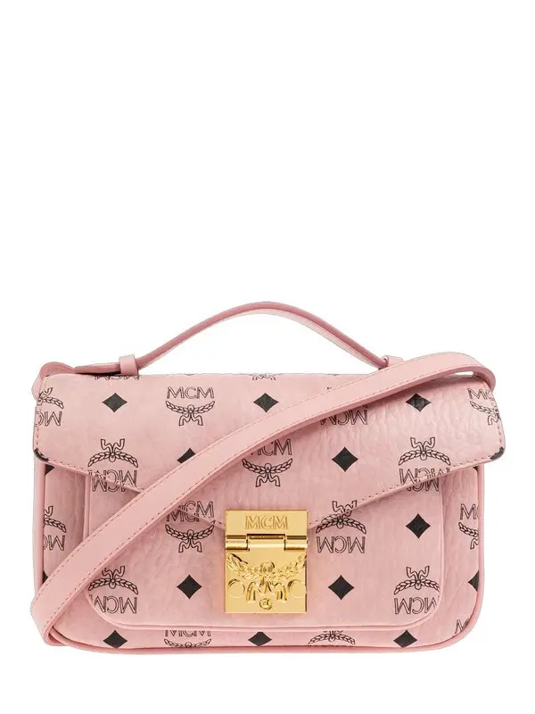 Mcm Tracy Medium Handbag - Pink