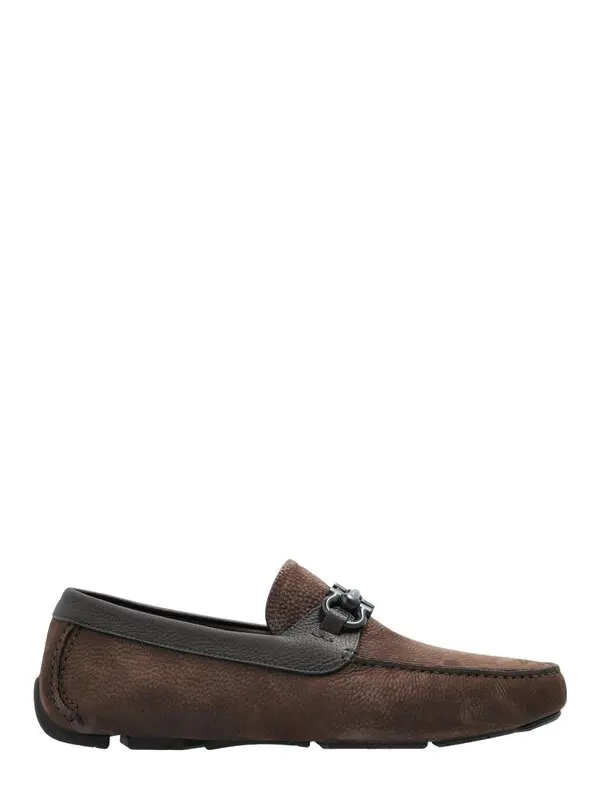FERRAGAMO Parigi Suede Loafers - Brown