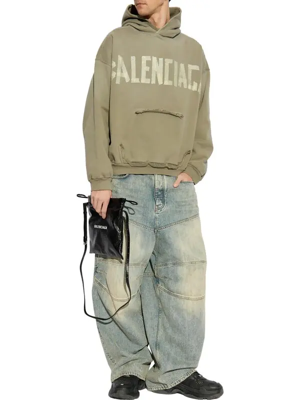 Balenciaga Vintage Effect Sweatshirt - Green