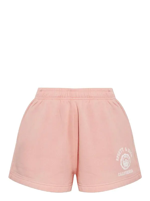 SPORTY & RICH Logo Shorts - Pink