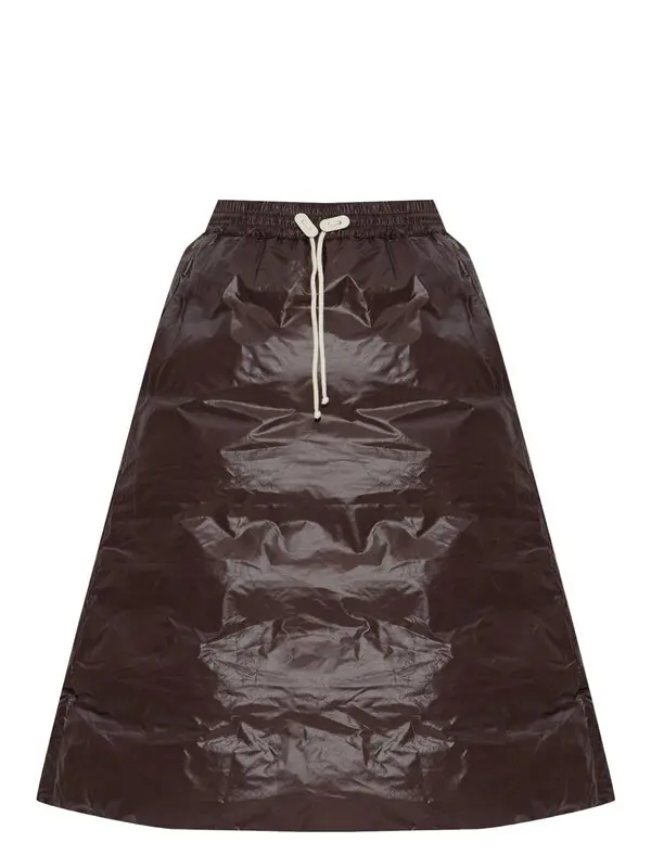 JIL SANDER Puffer Midi Skirt - Brown