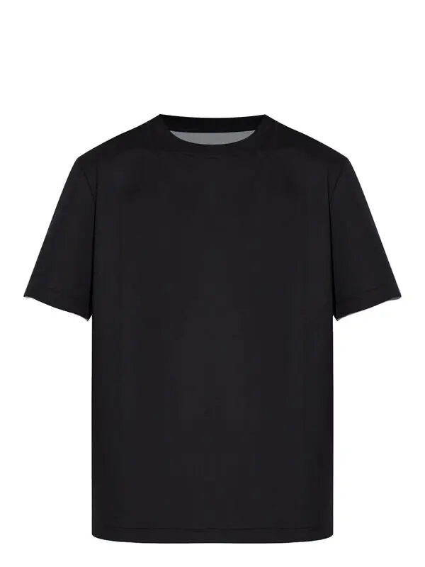 LANVIN T-shirt With Embroidered Logo - Black