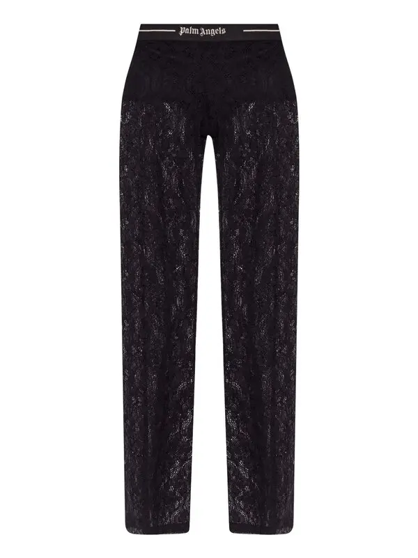 Palm Angels Lace Trousers - Black