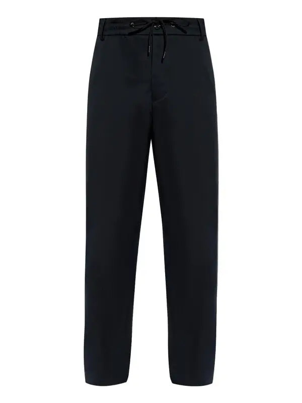 Moncler Cotton Trousers - Navy Blue