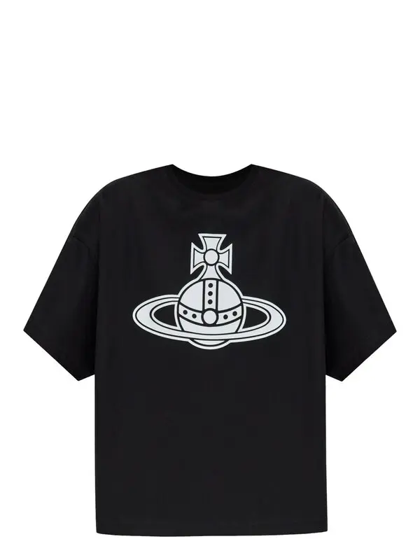 VIVIENNE WESTWOOD Printed Logo T-shirt - Black