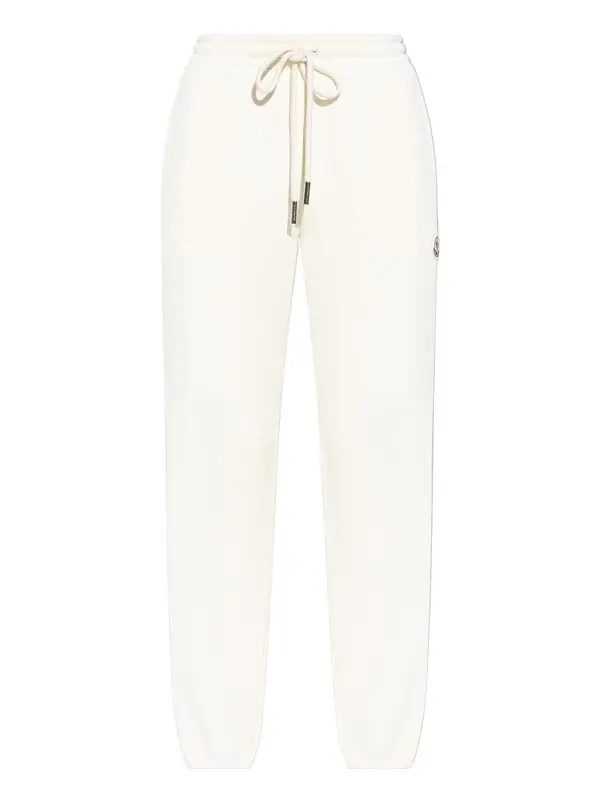 Moncler Logo Sweatpants - Cream