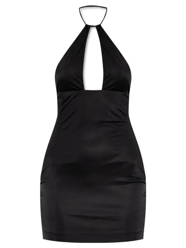 Dsquared2 Halter Neck Fitted Dress - Black