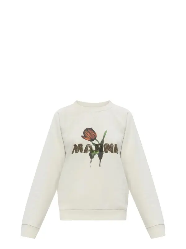Marni Logo Sweatshirt - Cream