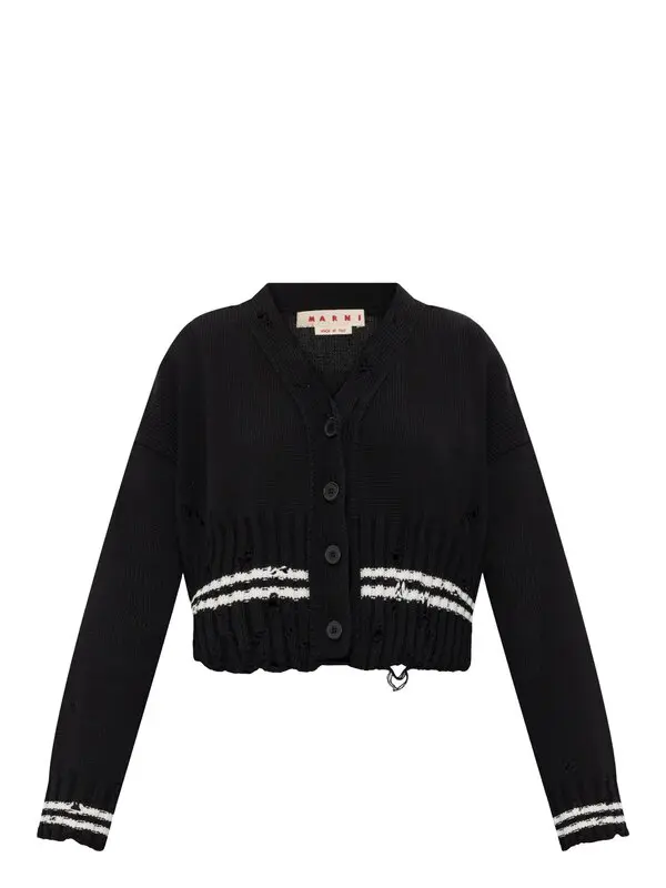 Marni Cotton Cardigan - Black