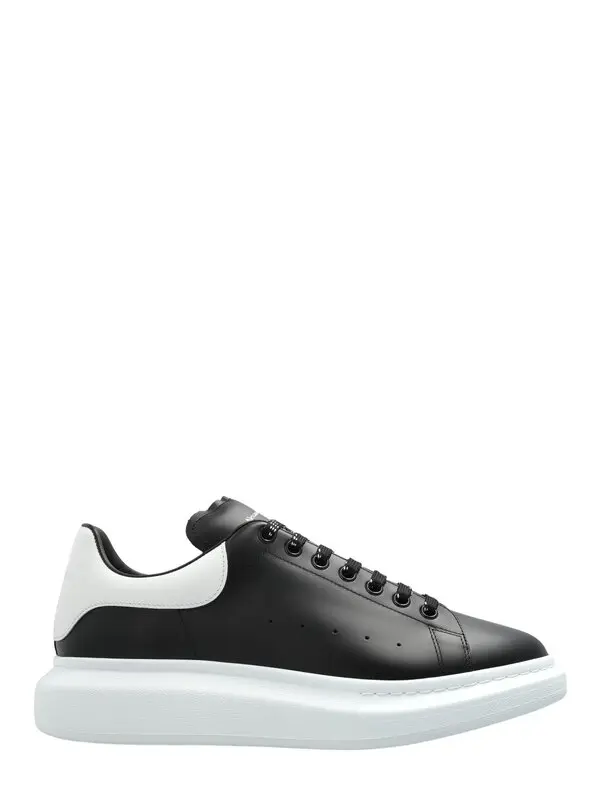 Alexander McQueen Leather Sneakers - Black