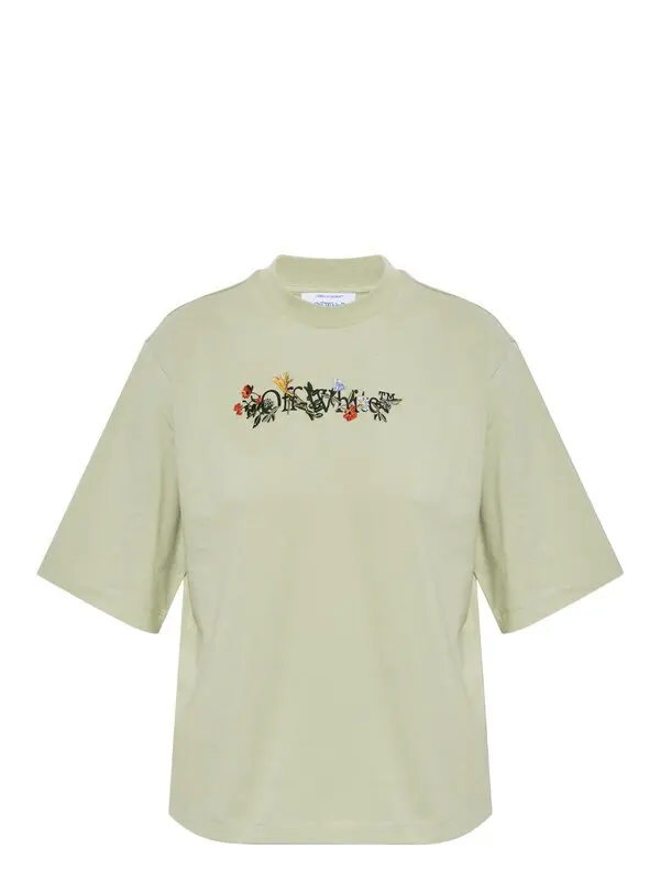 Off-White Logo T-shirt - Green