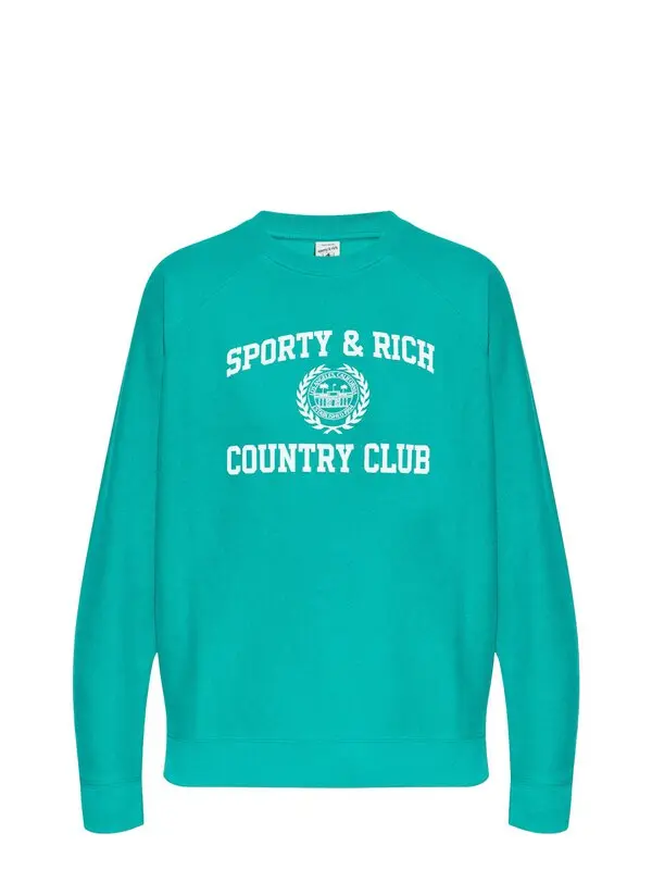 SPORTY & RICH Country Club Sweatshirt - Green