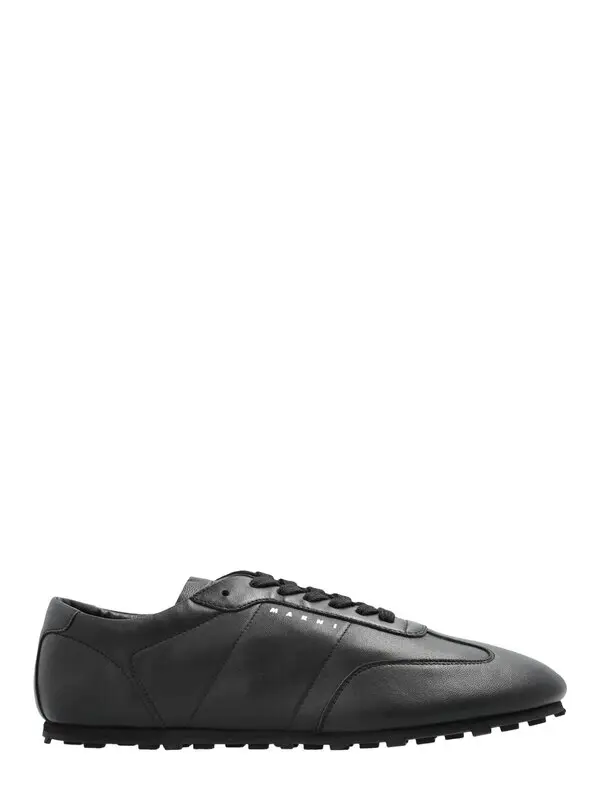 Marni Leather Sports Shoes - Black