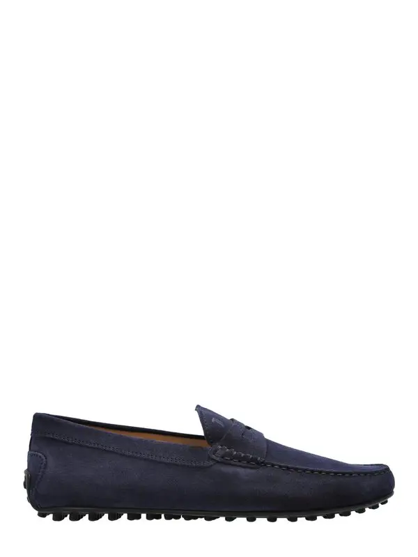 TOD’S Suede Loafers - Navy Blue