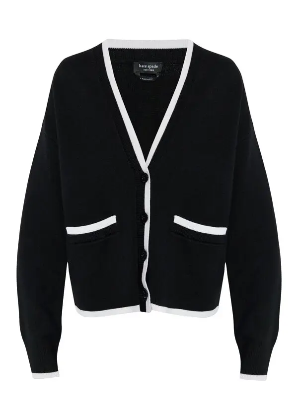 Kate Spade New York Wool Cardigan - Black