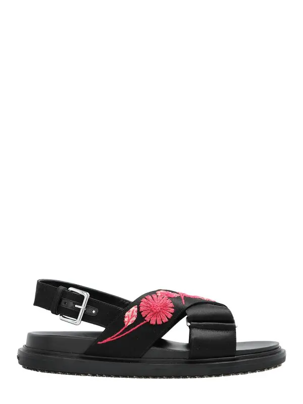 Marni Leather Sandals - Black